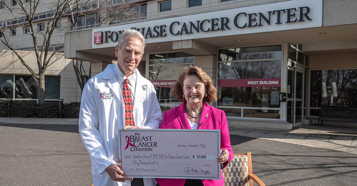 Fox Chase Cancer Center’s Jonathan Chernoff Awarded Pennsylvania Breast Cancer Coalition Grant ...